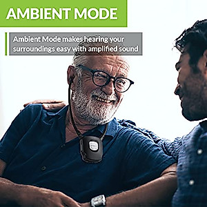 Avantree HT381 - Wireless TV Earbuds Headphones for Seniors and Hard of Hearing, Voice Clarification, L/R Balance Volume Control, Ambient Mode, Connect Both Digital & Analog Televisions
