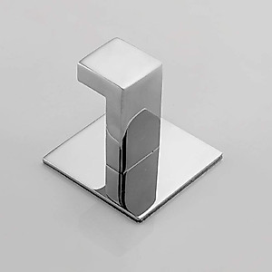 Celbon Stainless Steel Bathroom Towel Hook Self Adhesive Robe Coat Hook in Bathroom,No Screw Need and Chrome Finish …