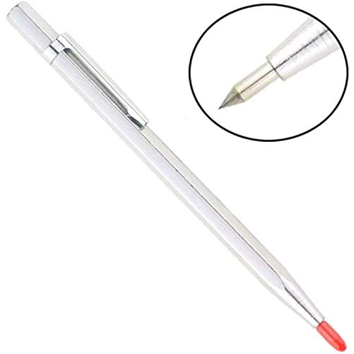 RLECS 2pcs 5.7inch Carve Engraver Scribe Scriber Tool for Stainless Steel/Ceramics/Glass,Carving Tungsten Carbide Scribe and Etching Pen