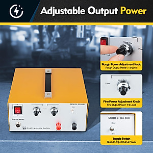 Jewelry Spot Welding Machine, 400W 80A Ulse Sparkle Spot Welder Portable Spot Welding Machine with Foot Pedal for Jewelry Gold Silver Platinum