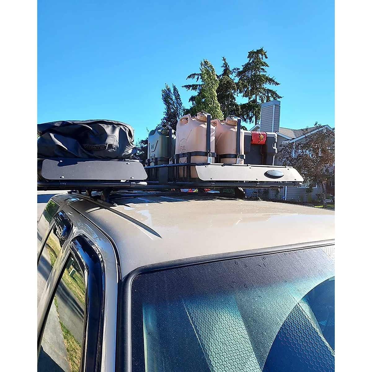 Racewill 5 Gallon Water Storage Containers Holder Mount - Only Fit for Scepter Water Container and Fuel Can 20L - Lockable Mounting Bracket for Camping, RV, and Overlanding