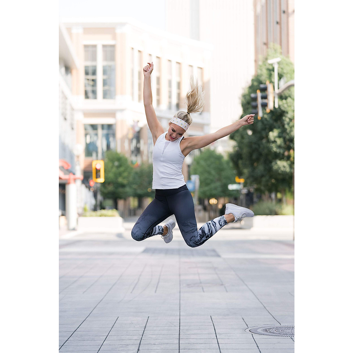 Maven Thread Tropics, Women's Wide Sports Running Headband for Exercise, Gym and Yoga - 4" Thick Non Slip Sweatband 2Pack