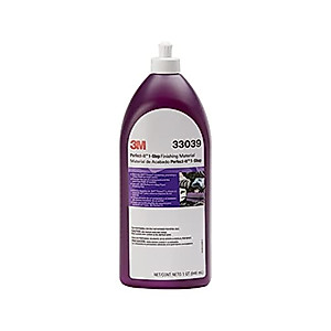 3M Perfect It 1 Step Finishing Material, 33039, for Paint Finishing Cars, Trucks, and Other Painted Surfaces, 32 fl oz, 6/Case, Purple