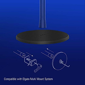 Elgato Heavy Base, Freestanding Premium Weighted Base for easy Mounting, Moving and Adjusting of Lights, Cameras, and Microphones, for Streaming, Videoconferencing, and Studios, requires Multi Mount