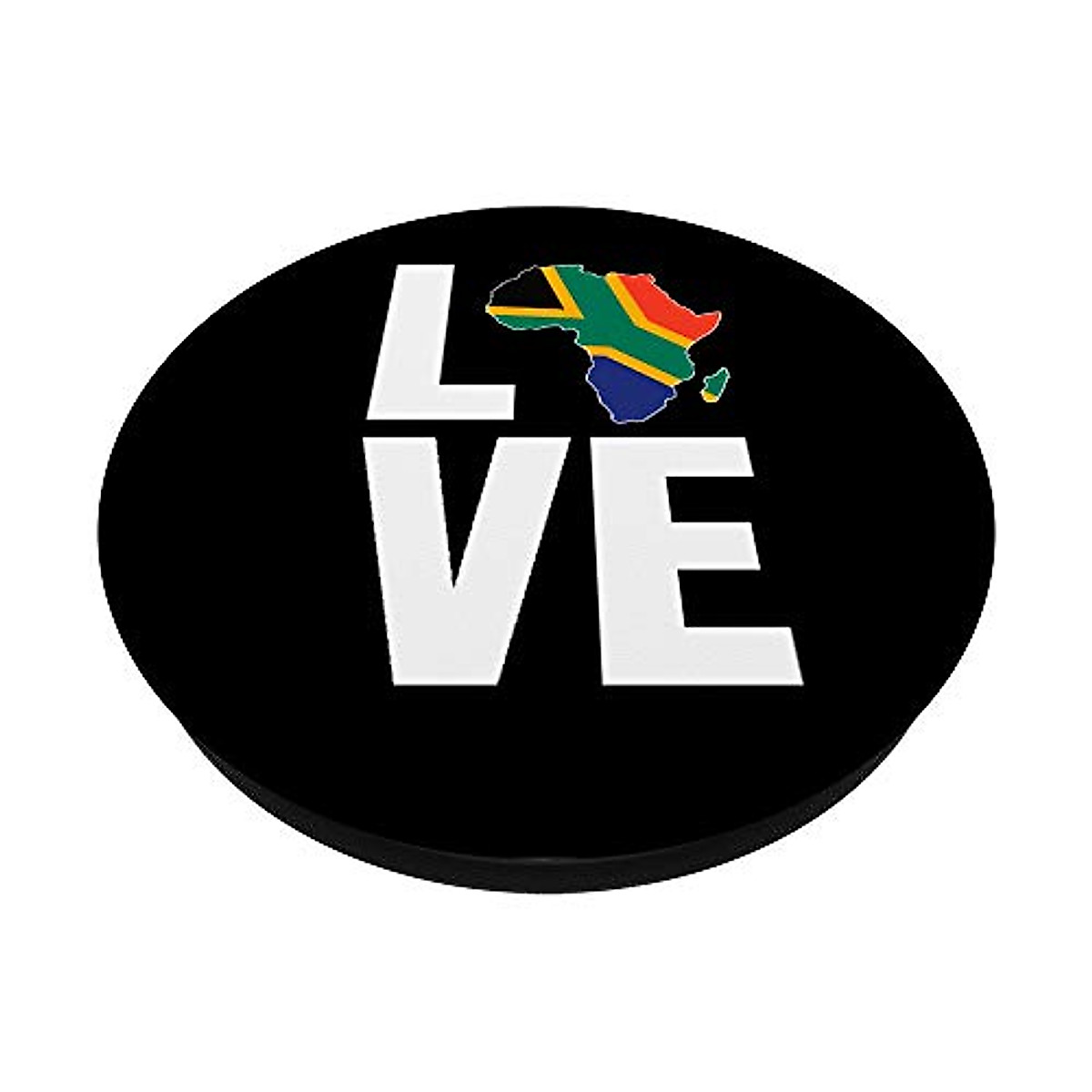 South African Gift Love Flag Colors PopSockets Grip and Stand for Phones and Tablets