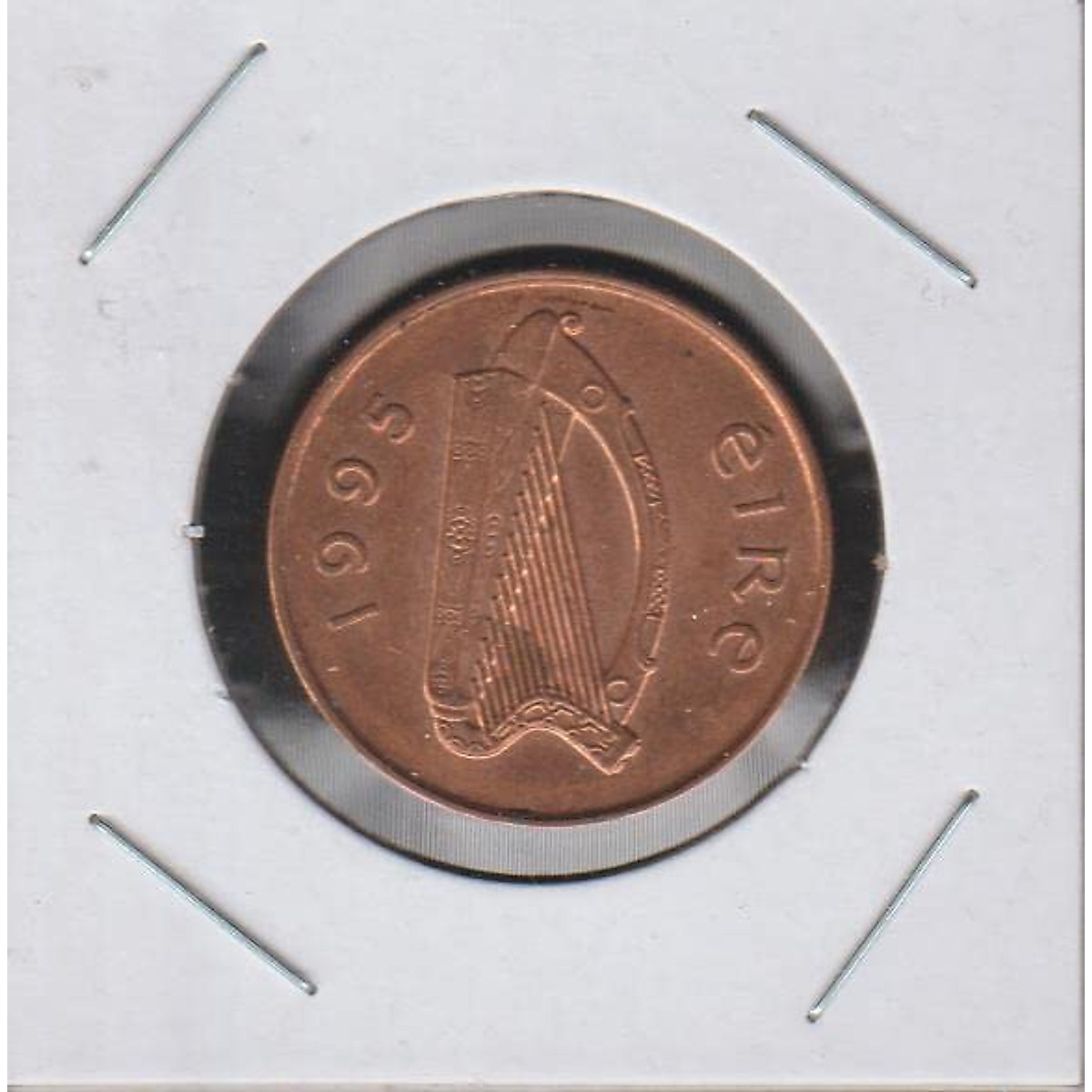 1995 No Mint Mark Irish Harp Twopence Seller Choice Extremely Fine