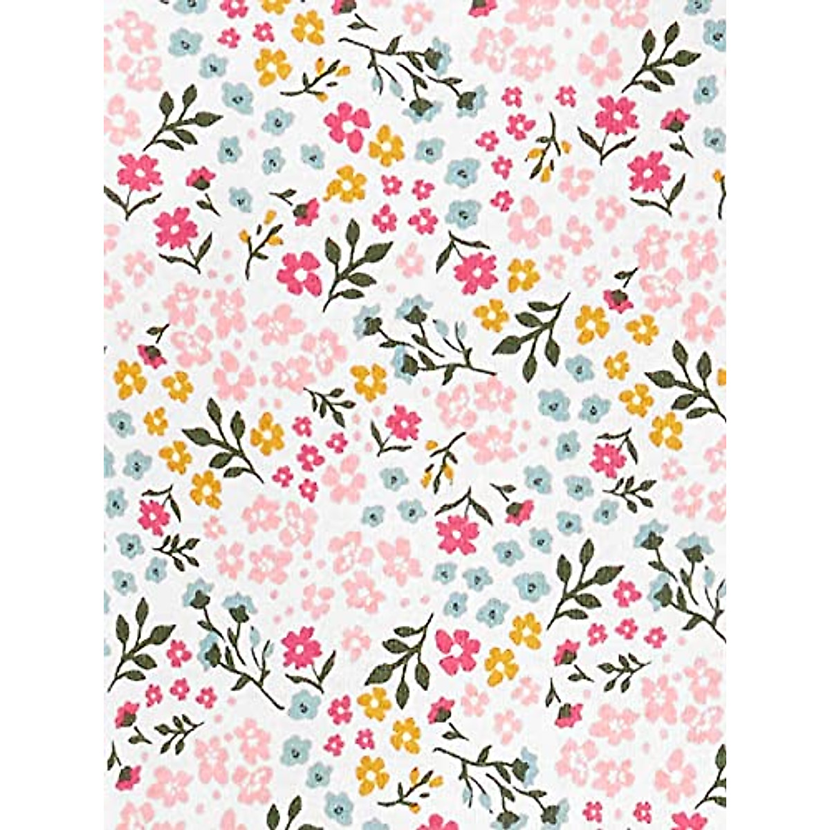 Simple Joys by Carter's Baby Girls' 4-Piece Bodysuit and Vest Set, Grey/Indigo/Olive/White Floral, 18 Months