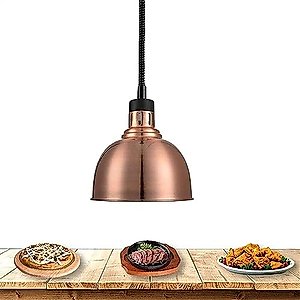 LINKANRUO Buffet Heating Lamp, Heat Lamp Food Warmer, Infrared Heating Bulb Food Holding & Warming Equipment, Retractable Food Heating Lamp Hotel Kitchen Equipment Lamps