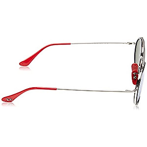 Ray-Ban Rb3847m Polarized Oval Sunglasses, Silver/Light Green Mirrored Silver, 52 mm