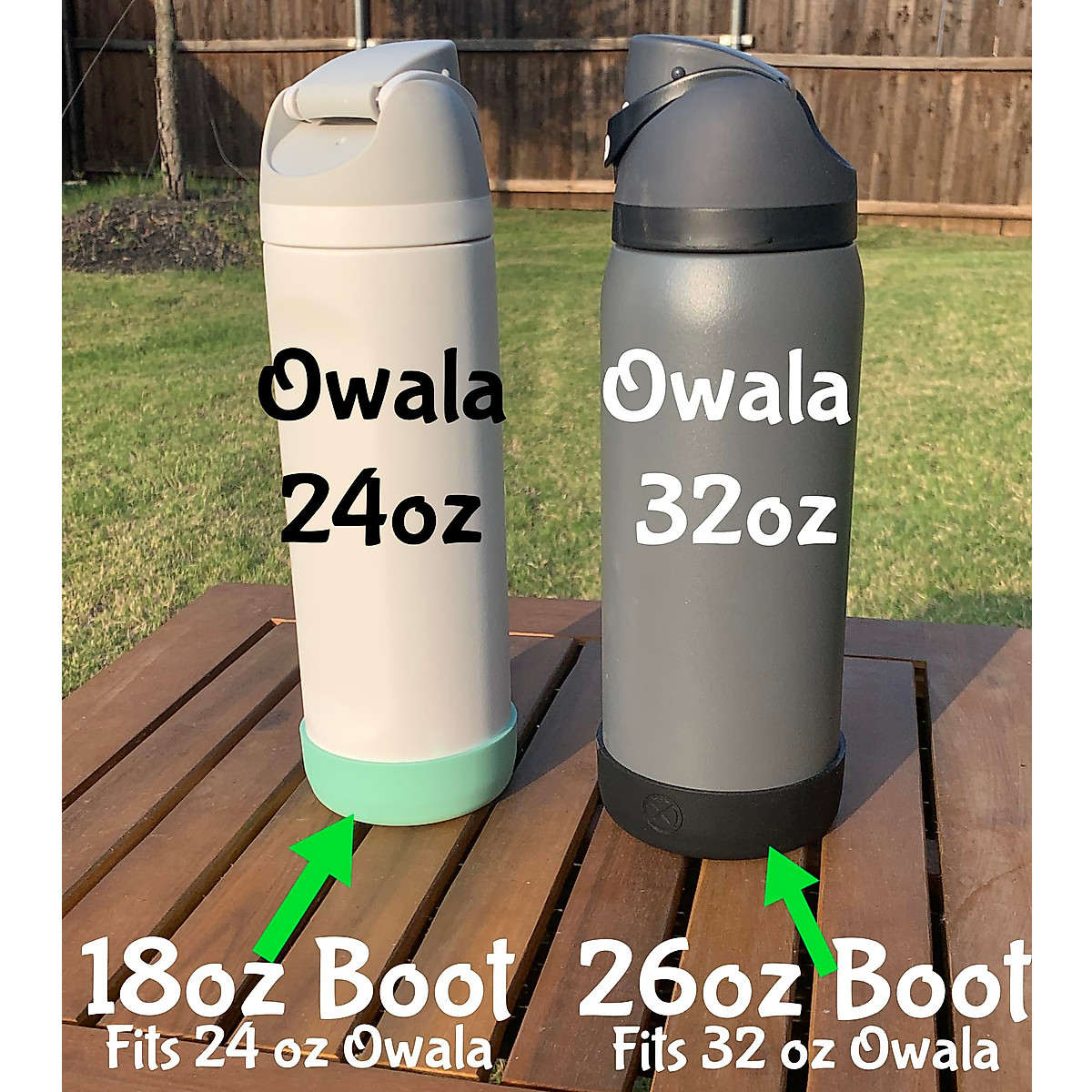 One MissionX Protective Silicone Boot Sleeve Compatible with YETI 36oz 26oz 18oz 12oz Water Bottles, Anti-Slip Bottom Cover, BPA FREE (Black, Fits 46 oz Bottle)