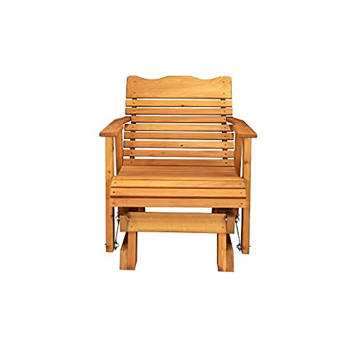 Kilmer Creek Rustic Finished 2' Cedar Porch Glider, Amish Crafted