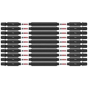 BOSCH ITDET306B 10-Pack 6 In. Torx #30 Impact Tough Double-Ended Screwdriving Bits