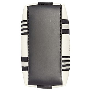 Calvin Klein Millie 2 in 1 Triple Compartment Mini Satchel Crossbody, Cherub White/Black