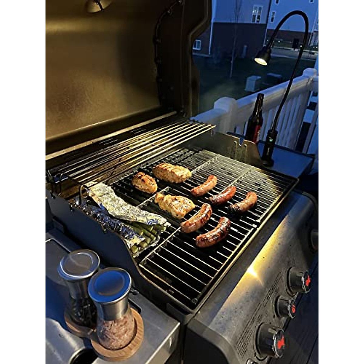 NextLED NT-7728 Ultimate LED BBQ Magnetic Outdoor Grill Light, 24 Inch Flexible Neck with Ultra Strong Base, Barbeque Light for Grilling, Heat & Water Resistant, Warm Even Light, Cast Aluminum