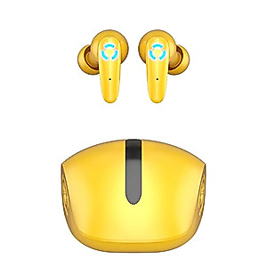 BANAAO Wireless Hi-Fi Touch-Control Bluetooth 5.2 Earbuds - in Ear Polished Novelty Appearance Noise Cancellation Headphones with Charging Case for Outdoor Office Sports Running Working