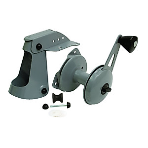 Attwood 13710-4 Anchor Lift System, Lifts and Drops Anchor, Heavy-Gauge Steel, Self-Lubricating Nylon Wheels