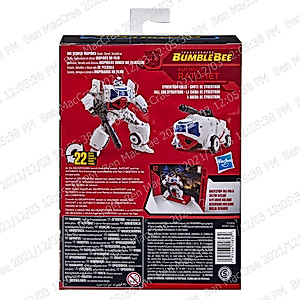 Transformers Toys Studio Series 82 Deluxe Class Bumblebee Autobot Ratchet Action Figure - Ages 8 and Up, 11-cm Multicolor