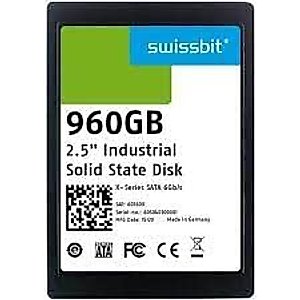 Swissbit SFSA960GQ2AK2TA-I-8C-21B-STD, Solid State Drive, Industrial SATA SSD 2.5", X-75 P, 960 GB, 3D TLC Flash, 40C to +85C