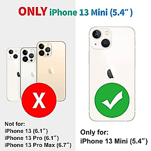 SPORTLINK Compatible with iPhone 13 Mini Waterproof Shockproof Case with Built in Screen Protector - Full Body Heavy Duty Dustproof Rugged 360°Full Sealed Protective Cover 5.4 Inch (Black)