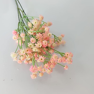 9Pcs 20.4" Babys Breath Flowers Artificial Gypsophila Bouquets Flowers for Wedding Home Garden Decoration (Pink)