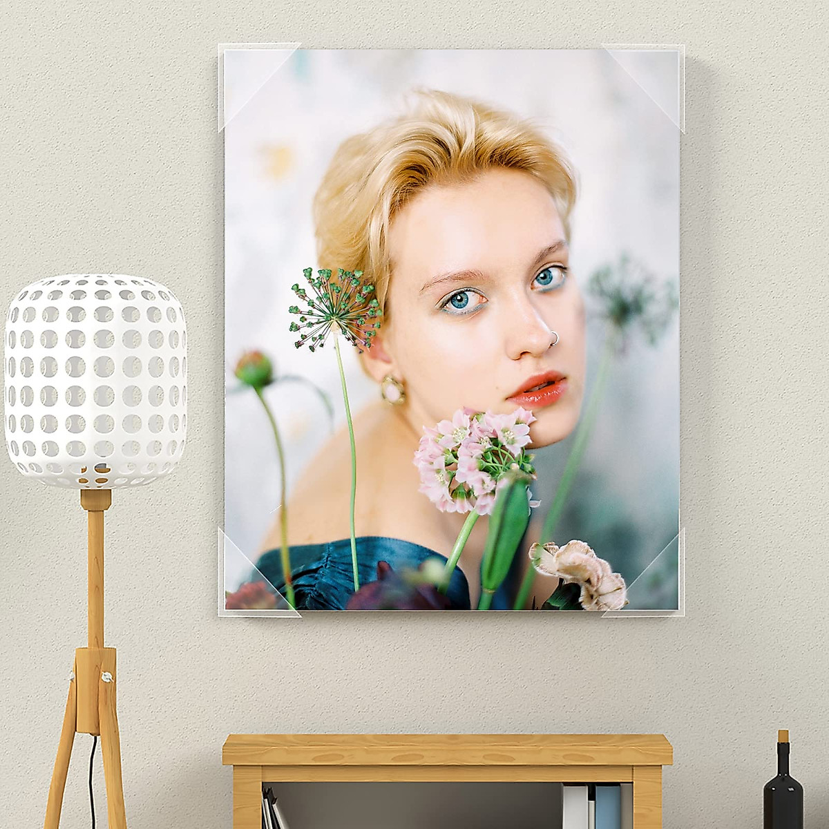 Lineco, Archival Polypropylene Mounting Corners, Acrylic Self-Adhesive Acid-Free Non-Yellowing, 3 Inches, for Artwork Photos, 100-Pack, Clear