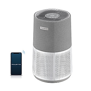 Rowenta Pure Air City Air Purifier 876 Square Foot Room Dust Pet Dander Smoke Mold Pollen Bacteria Virus Allergen, Odor Removal, for Home Office Nursery, HEPA Filter PU2840