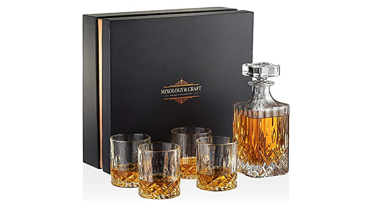 Mixology Whiskey Decanter & Glass Set - A Perfect Gift