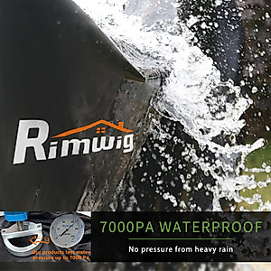 Rimwig Patio Furniture Set Cover Waterproof, Outdoor Sectional Sofa Couch Set Covers, Patio Table and Chair Set Cover Outside Rectangular Heavy Duty Weatherproof (50" L x 50" W x 29" H)