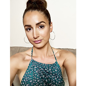 Multipack Dainty Large Thin Gold Hoop Earrings for Women Hypoallergenic Earrings Lightweight 30mm 50mm 60mm 70mm Gold/Silver/Rose Gold Hoop Earrings (3 Pairs-50mm)