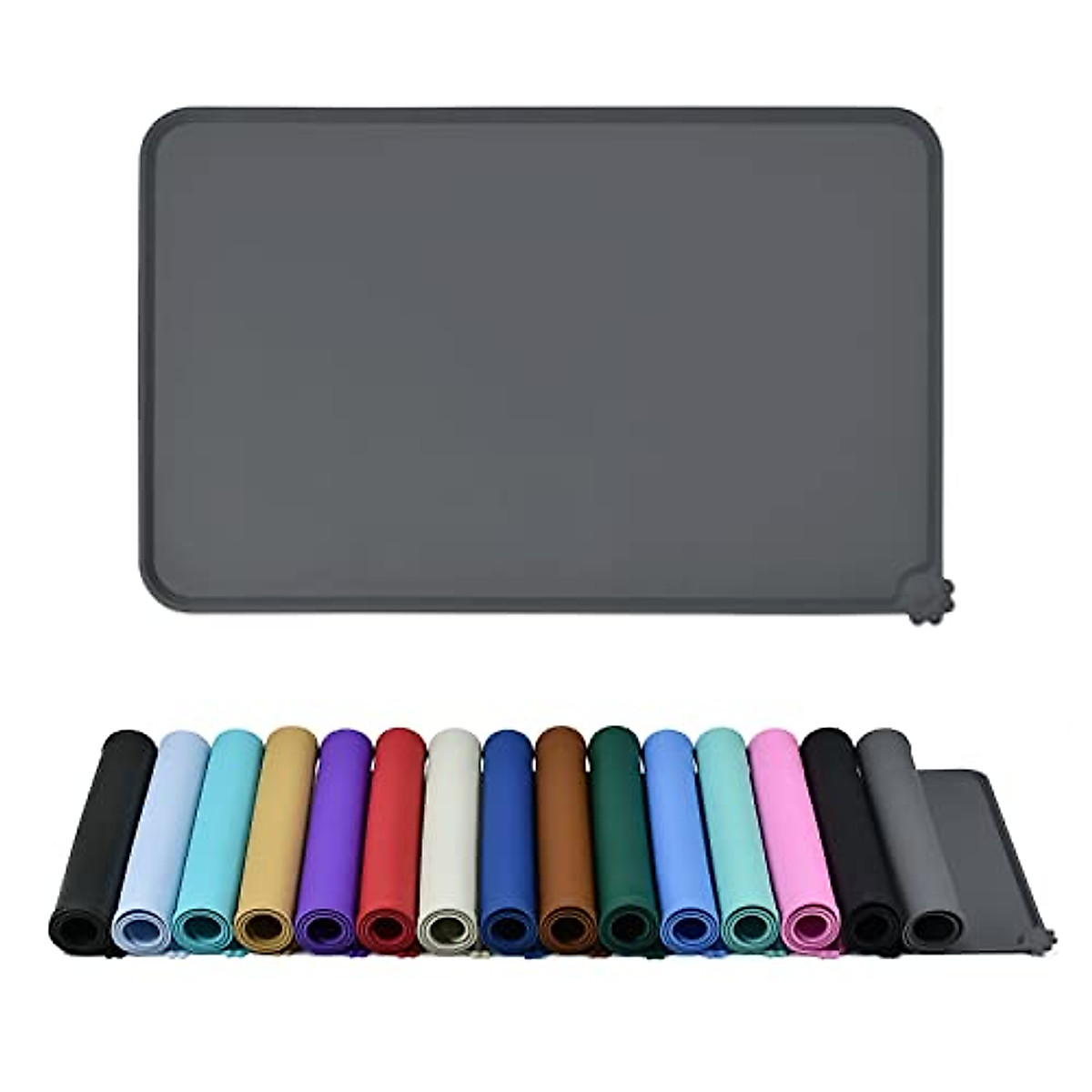 Reopet Silicone Dog Cat Bowl Mat Non-Stick Food Pad Water Cushion Waterproof - Multiple Colors, Sizes & Purposes