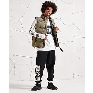 Superdry Mens Unisex Opposition 2.0 Top, Oversized Fit, Unisex New Chalk Size S/M