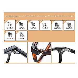 Acxico 500Pcs/Set Screws Kit Nuts Nose Pad Optical Repair Tool Assorted Kit Set for Eyeglass Sunglasses