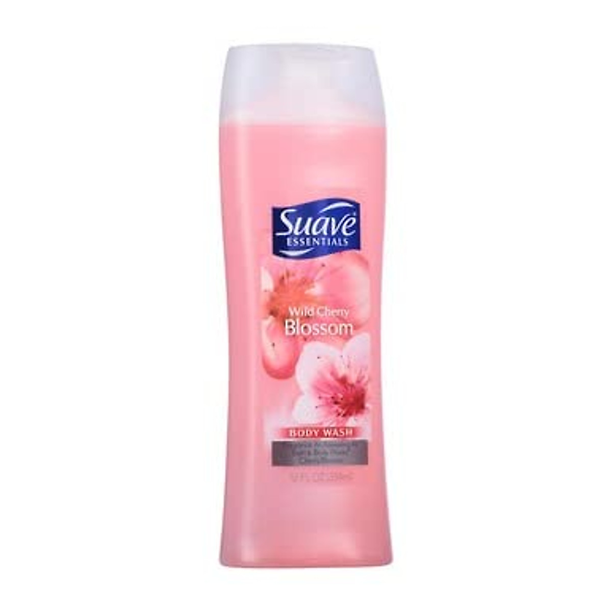 Suave Essentials Body Wash, Wild Cherry Blossom 15 Ounce (Pack of 2)