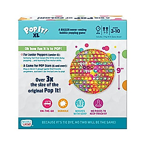 Chuckle & Roar: Pop It! XL Rainbow - Tactile Engagement Toy - Great for Toddlers - Safe and Durable