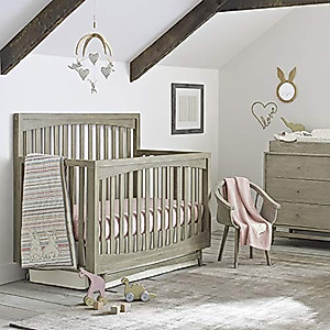 ED Ellen DeGeneres Cotton Tail - Soft Plush Velboa Multi Colored Hearts & Dots Changing Pad Cover, White, Rose, Aqua, Coral