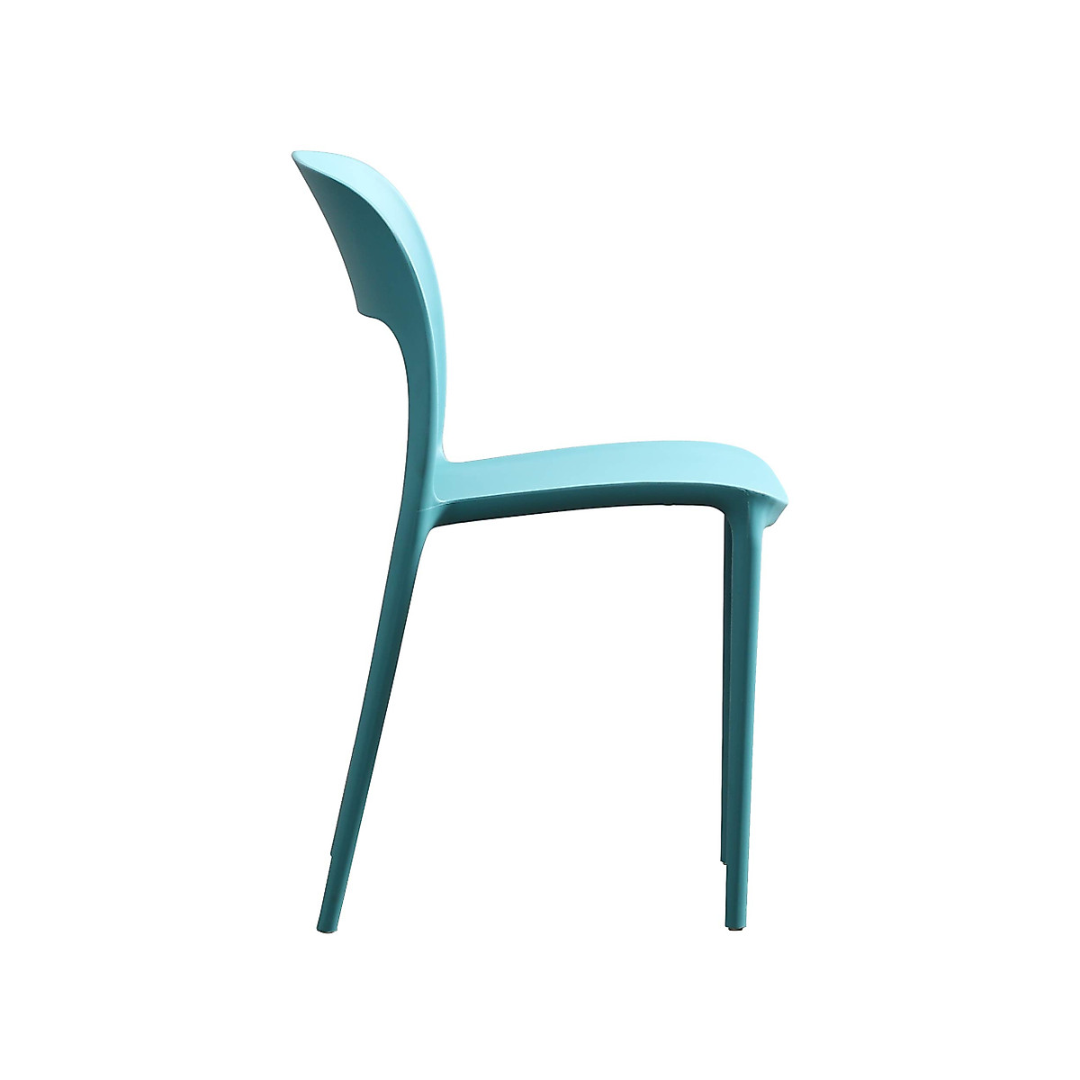 Christopher Knight Home Dean Outdoor Plastic Chairs (Set of 4), Teal