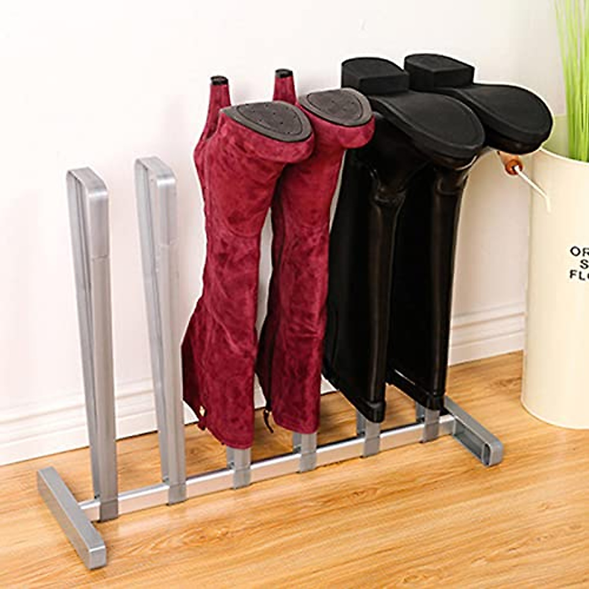 xiaolajiao Stainless Steel Boot Rack, Durable Boot Storage, Shoes Storage Holder Organizer
