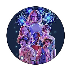 Stranger Things Group Shot Fireworks PopSockets Standard PopGrip