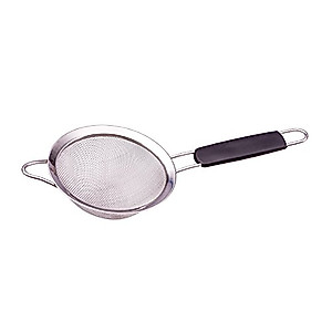 LiveFresh Fine Mesh Strainer with Non Slip Handle. Premium Stainless Steel Strainer for Quinoa, Tea, Soup, Sifting, Baking, Straining - 5-1/2 Inch