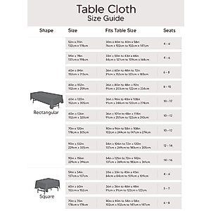 Utopia Kitchen Square Table Cloth 2 Pack [54x54 Inches, White] Tablecloth Machine Washable Fabric Polyester Table Cover for Dining, Buffet Parties, Picnic, Events, Weddings and Restaurants