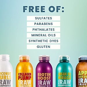 Real Raw Collagen Conditioner - Strengthen & Repair - No Water 100% Pure Aloe Juice & Coconut Water - Sulfate & Paraben Free, 12.0 Ounce, 1