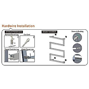 BERGOTO Towel Warmer Rack 5 Bar Stainless Steel Space Saving Plug-in Wall Mounted Cloth Towel Heated Drying Rack for Home Bathroom (Black)