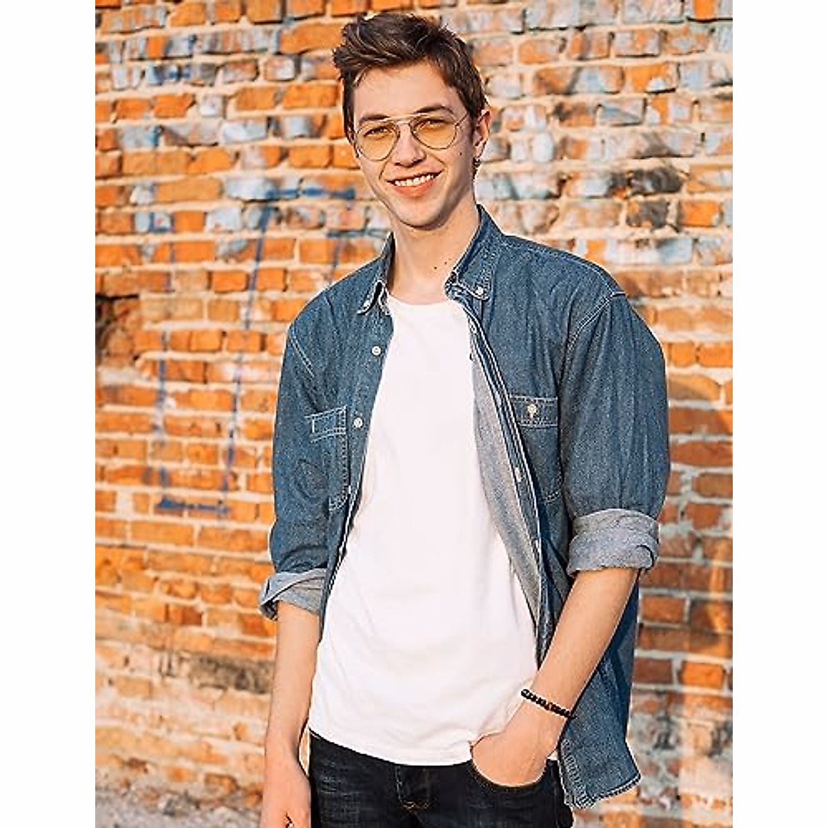 Bracelets for Men, Natural Tiger Eye Black Onyx Stone Protection Bracelets, Healing Mens Beaded Bracelet Gifts for Men Dad Boyfriend Husband Son Brother Grandpa Father