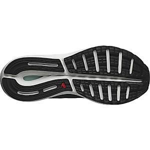 Salomon Women's Sonic 3 Balance Road Running Shoes for Men, Black/White/Quiet Shade, 12