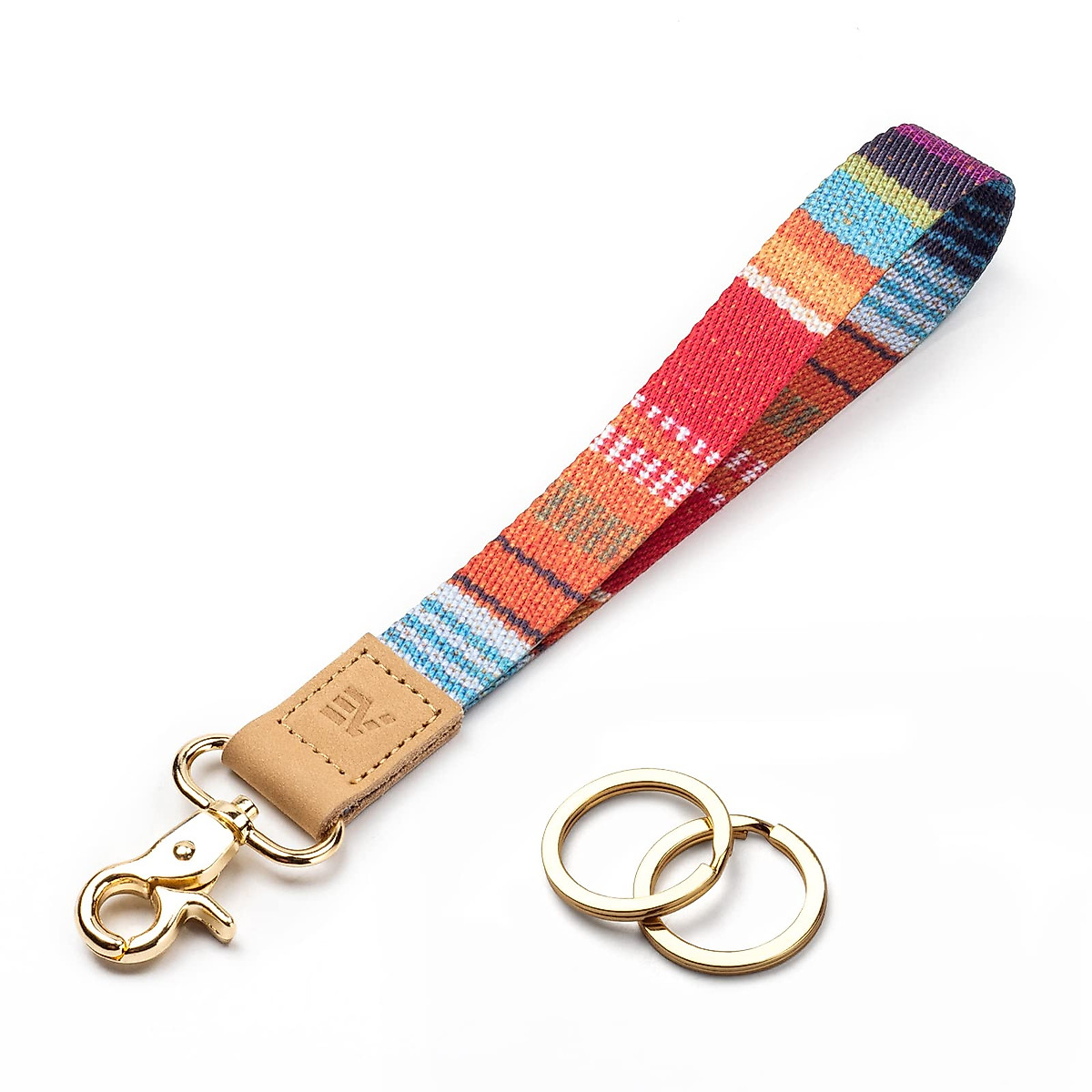 EcoVision Keychain Lanyard for Keys, Wristlet Key Chain for Women, Key Holder Lanyards with 2 keyrings