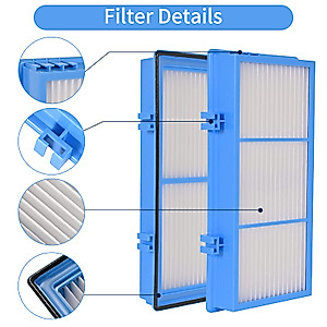 8 Pack Replacement Filters for Holmes AER1 Air Purifier Total Air Clean 2 HEPA Air Filters 6 Carbon Booster Filters Replacement Filters for HAPF30AT,HAP242 NUC