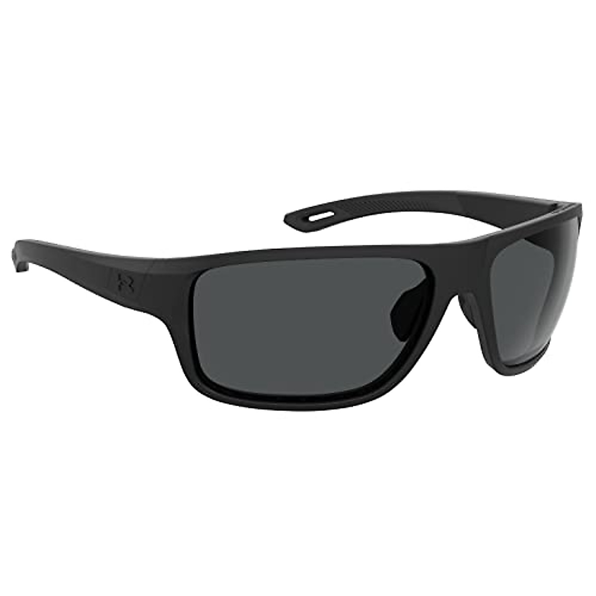 Under Armour mens Ua Battle Sunglasses, Matte Black/Gray, 65mm 16mm US