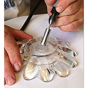 DrillGlass Diamond Core Drill Bits, 5 Pack of 1/2 Inch Fits Your Dremel Tool Drill Glass Tile and Stone, 12DCB 5