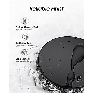 Matte Black ABS Pop Up Sink Drain with Overflow for Bathroom Vessel Sink Lavatory Vanity Bathroom Sink Drains-Easy Installation- Leakage Proofing, Amatte Black