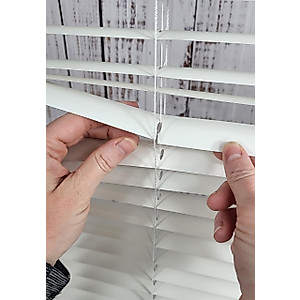 BlindDIY™ Clear Mini Blind Slat Repair Kit-Clear Blind Repair Tabs with String Holes- Clear Blind Fixers-Horizontal Blinds Replacement Slats